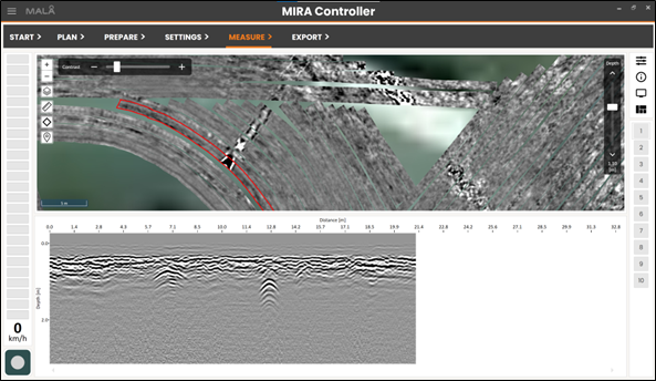 MALÅ MIRA Controller now provides instant depth slices