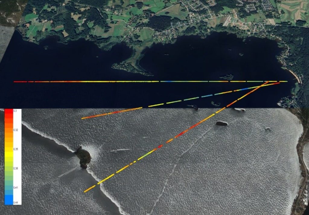 UAV- or drone-based GPR was successfully used to map ice thickness ...
