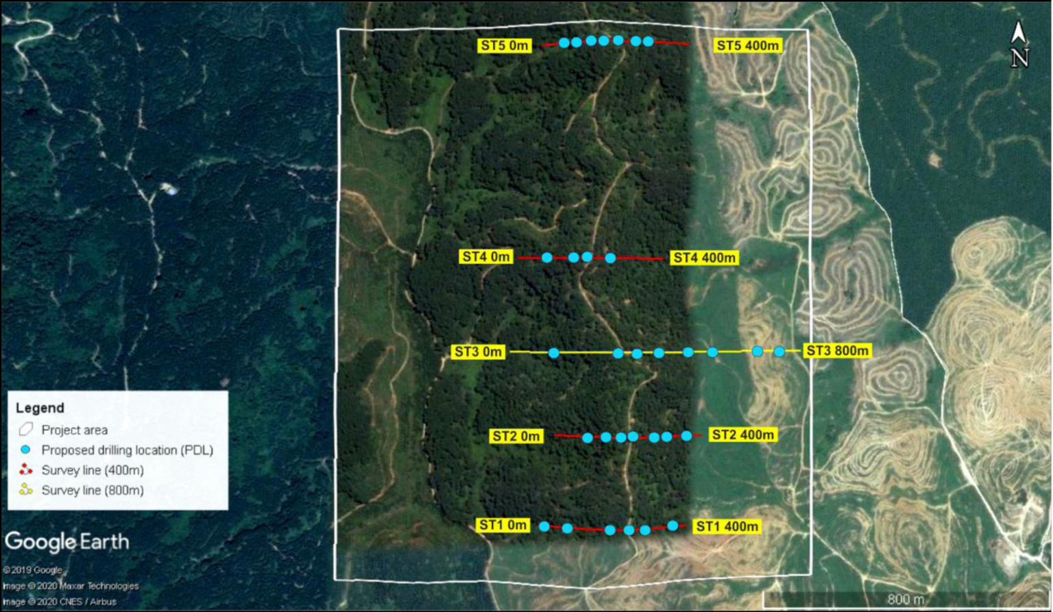 Manganese ore exploration using electrical resistivity and induced ...